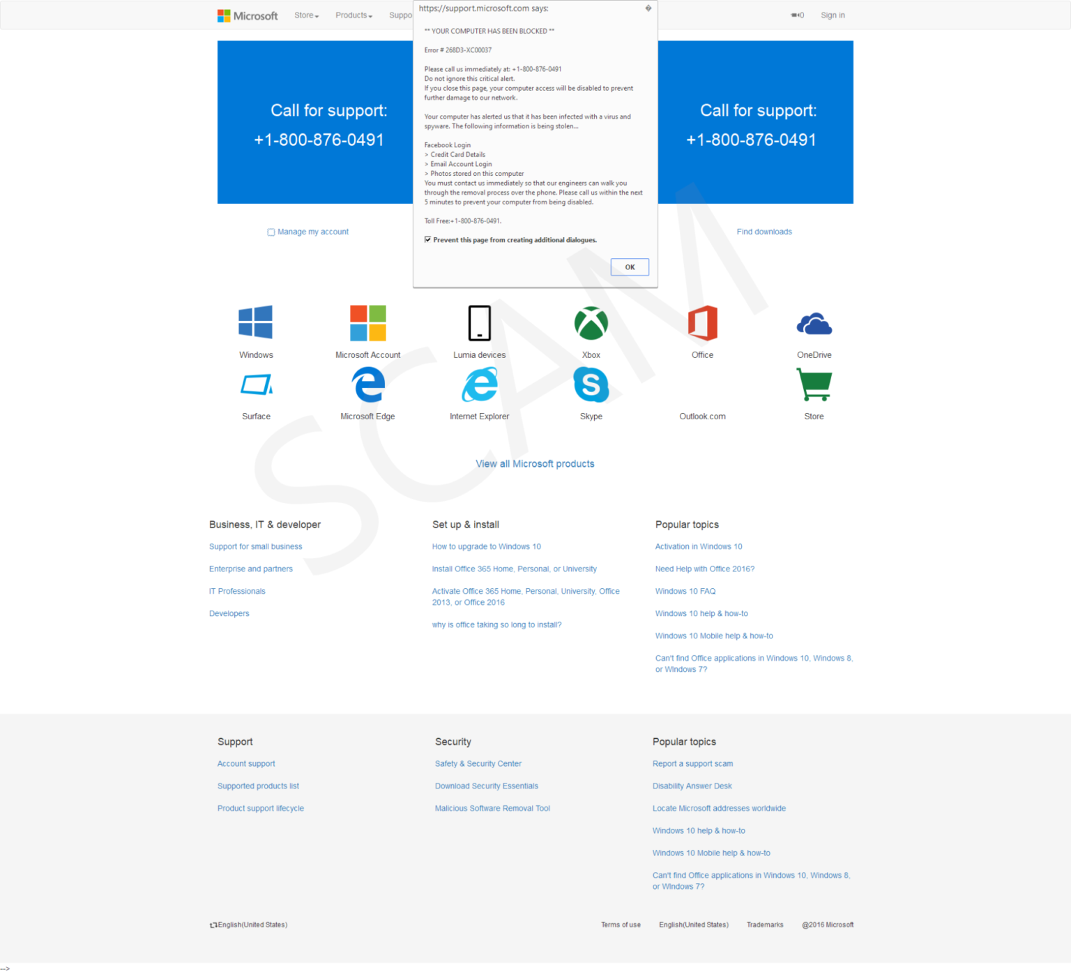 ARNAQUE au Message de Microsoft, Attention !!! N’appelez jamais ...